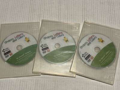 SO SMART! 3 DVD set; SHAPES LETTERS & COLORS little steps baby learning ...