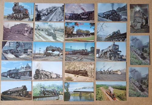 Vintage Steam Engine Locomotive Railroad Postcards Lot Of 23 Train ...