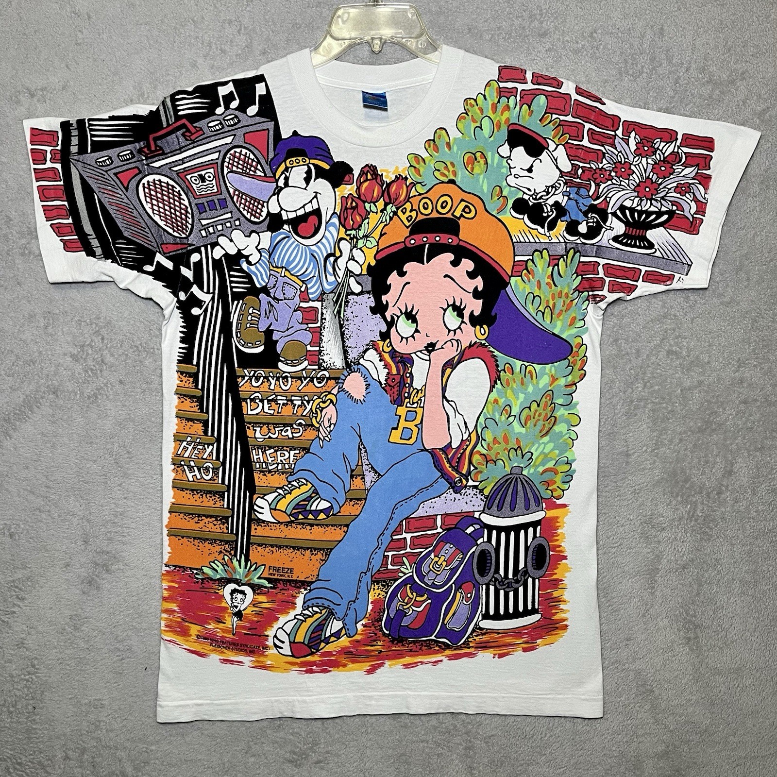 Vintage 1993 Betty Boop “Boop There It Is” AOP All Ov… - Gem