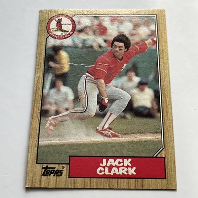 Brand New: Vintage 1987 topps Jack Clark St. Louis Cardinals Baseball ...