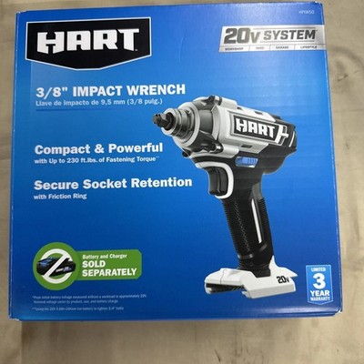 HART 20-Volt Cordless 3/8-inch Impact Wrench (Battery AND CHARGER Not ...