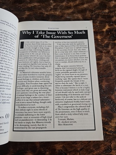 The Governess Issue Six Summer 1994 Alice-Kerr Sutherland Society ...