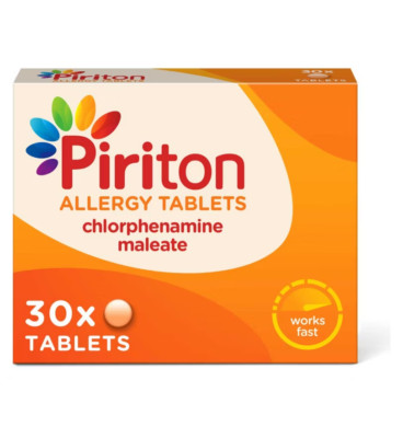 Piriton Allergy Tablets 4mg (30) Allergy Antihistamines 5054563076281 ...