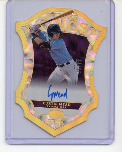 2023 Panini Chronicles Curtis Mead Future Kings Auto /19 Tampa Bay Rays ...