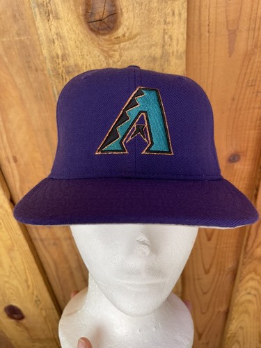 VINTAGE 90s NEW ERA ARIZONA DIAMONDBACK PURPLE 5950 DIAMOND 6-7/8 ...