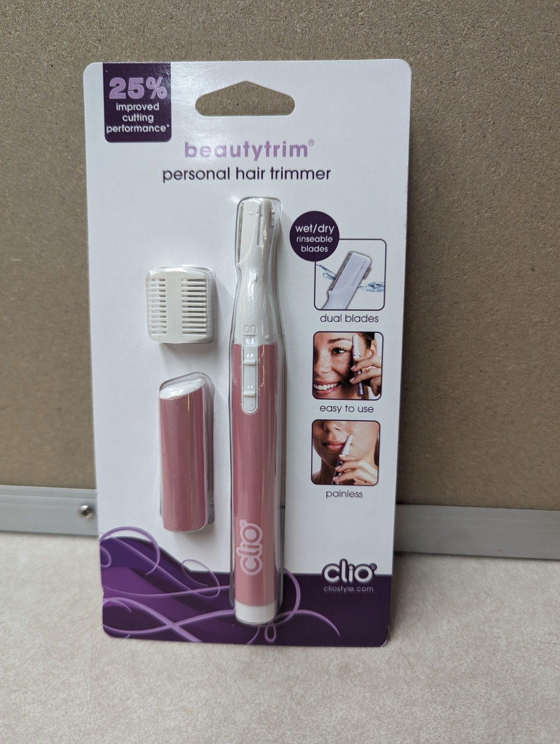 Clio BEAUTYTRIM Battery-operated Personal Hair Trimmer Blue for sale ...