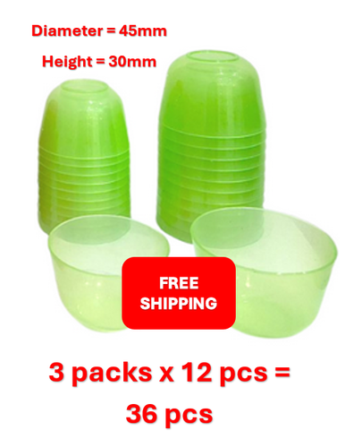 Green 36 pieces Puto Kutsinta Pichi Mold Banh Lompang Talam 45mm ...