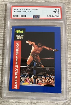 Classic 1991 WWF Superfly Jimmy Snuka #54 PSA 9 Mint POP 1 - Only 1 ...