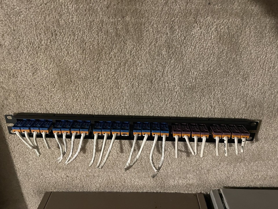 Panduit Mini-Com Ultimate 24 Port Modular Patch Panel with Mini-Com ...