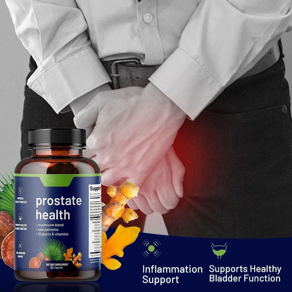 Prostate Health Capsules Natural Support for Men’s Wellness 60 Count-US ...