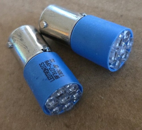 lot of 2 LEDTronics Led Super Blue 6L Light Bulb BF3127-0PB-130B 130VDC ...