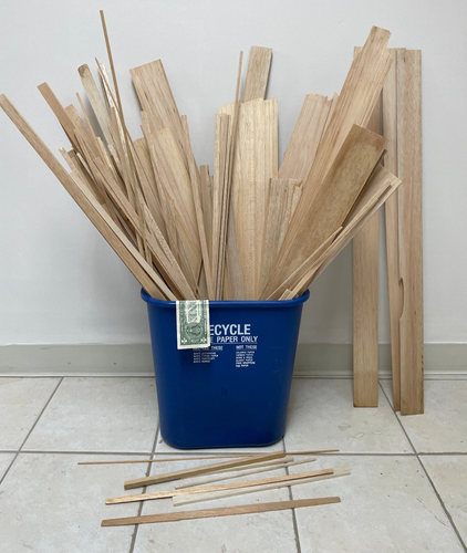 Lot 125+ Sheets Sticks Planks RC Model Balsa Hobby Wood Airplane Kit ...