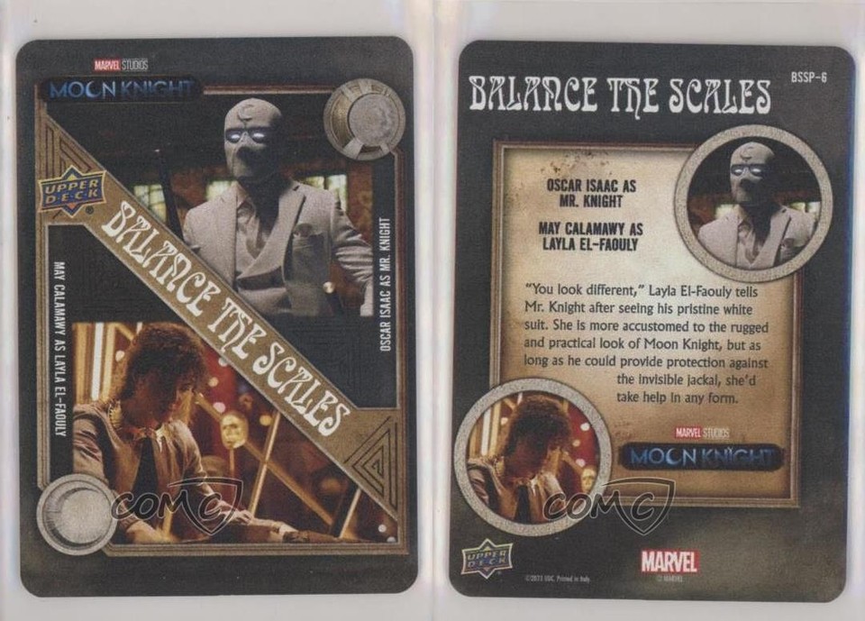 2023 Upper Deck Moon Knight Balance the Scales Short Prints Oscar Isaac ...