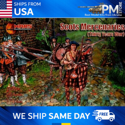 Mars Figures 72034 Scots infantry, Thirty Years War, scale plastic ...