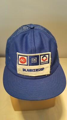 Vintage GM General Motors AC Delco Snapback Patch Hat Cap USA Made ...