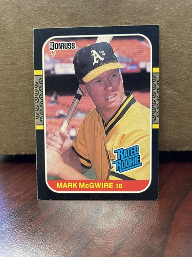 1987 Donruss Mark McGwire Rated Rookie Card RC #46 Oakland Athletics ...