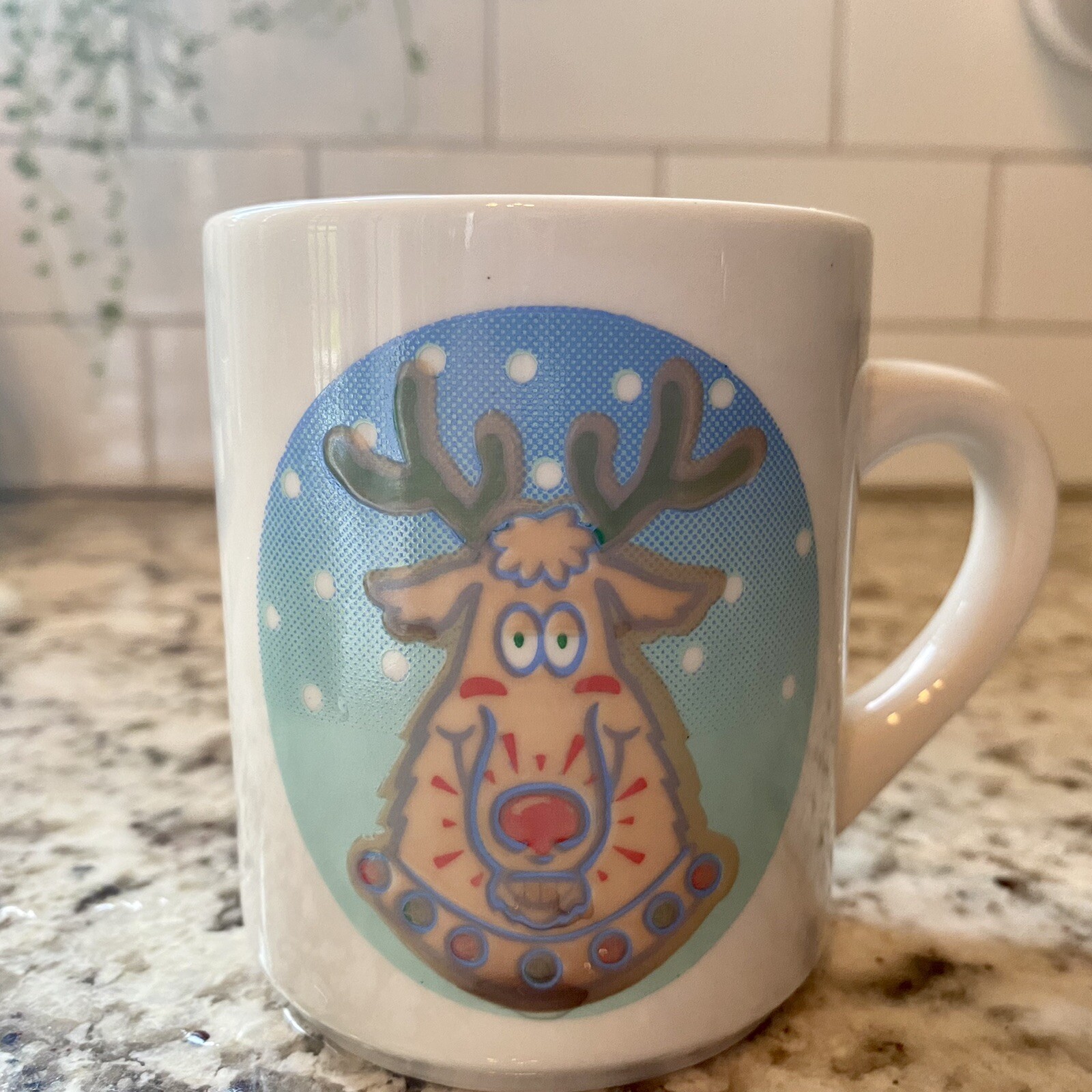 Vintage DENNY'S Reindeer Heat Activated Color Changing Ceramic Coffee ...