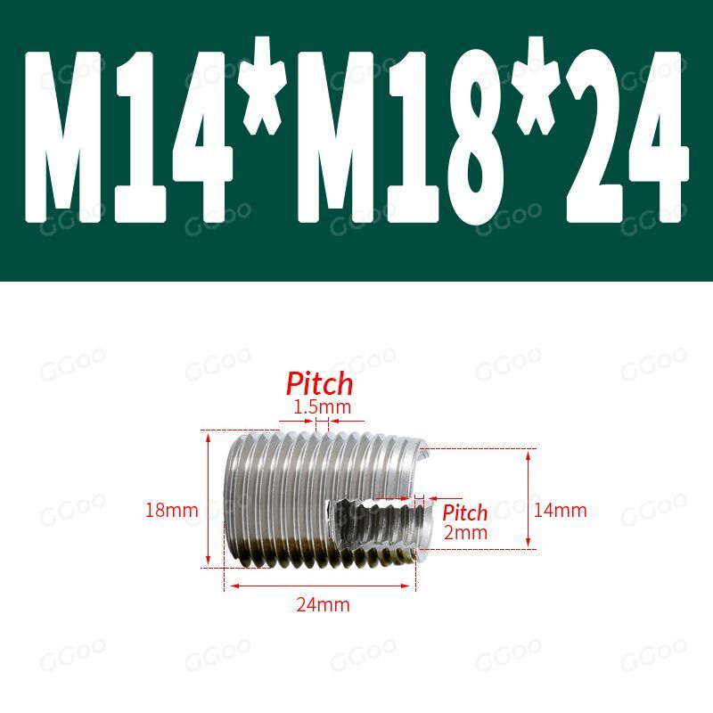 Threaded Reducers/self tapping Thread Repair Inserts Nuts M2 M2.5 M3 M4 ...