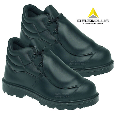 MENS DELTA PLUS WORK BOOTS STEEL TOE CAP SAFETY HIKING LEATHER TRAINERS ...