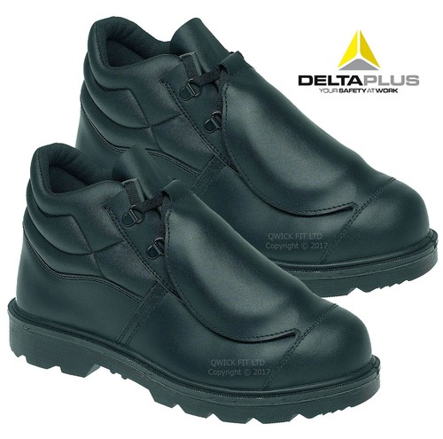 MENS DELTA PLUS WORK BOOTS STEEL TOE CAP SAFETY HIKING LEATHER TRAINERS ...