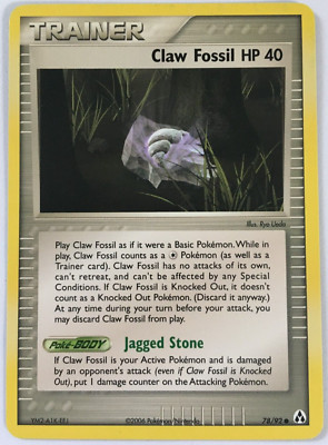 POKEMON CLAW FOSSIL 78/92 EX LEGEND MAKER COMMON NEAR MINT | eBay