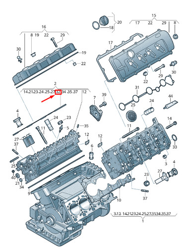 NEW VW TOUAREG 7P SPARK PLUG TUBE SEAL 079103650C ORIGINAL 079-103-650 ...