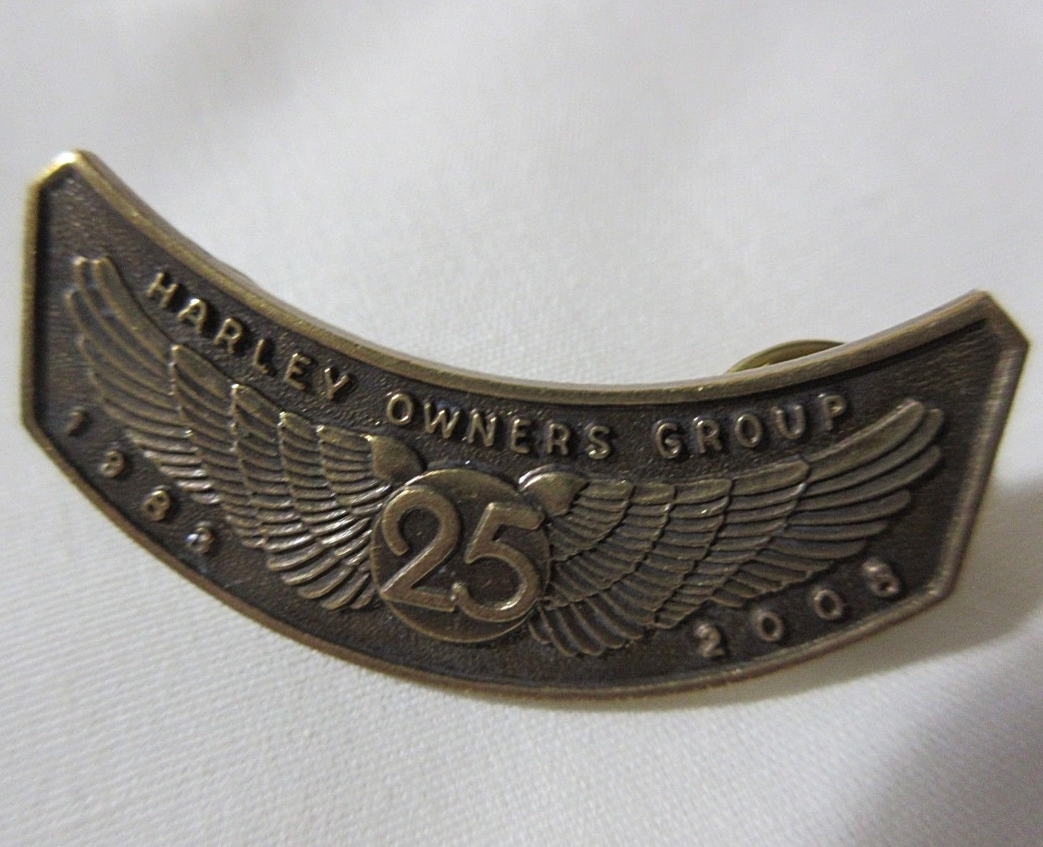 HARLEY DAVIDSON Owners Group Pin & 25 Year HOG Anniversary Pin Lot | eBay