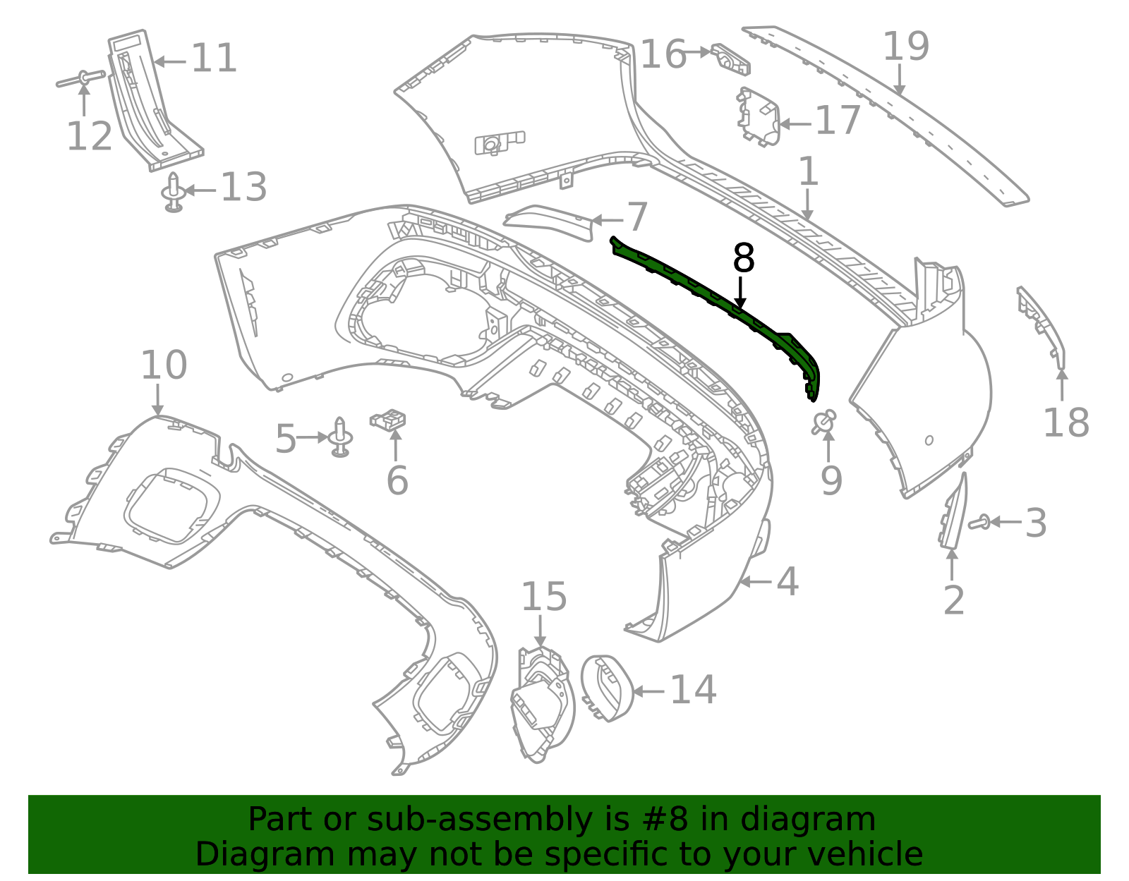Mercedes-Benz 2478855904 Rear Left Bumper Trim for sale online | eBay