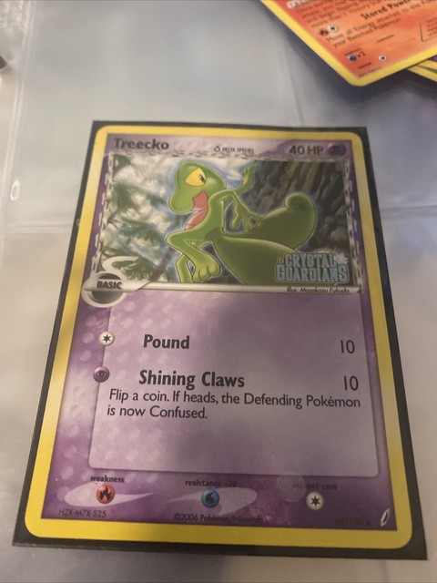 Pokémon TCG Treecko (Delta Species) EX Crystal Guardians 68/100 Reverse ...