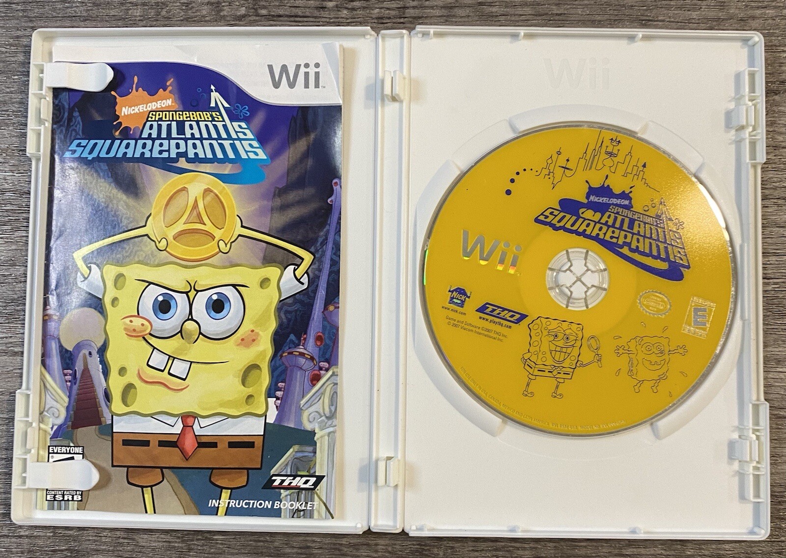 SpongeBob's Atlantis SquarePantis (Nintendo Wii, 2007) Complete ...