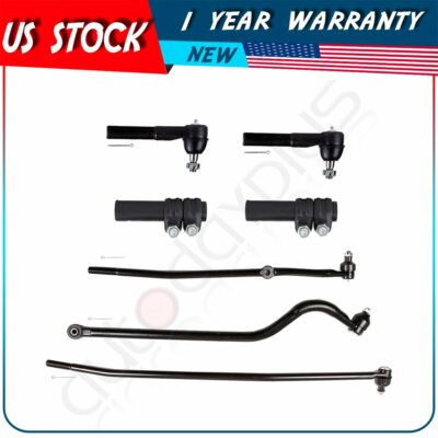 For DODGE RAM 1500 2500 Front Track Bar Outer Inner Tie Rod End Drag ...