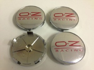 4x OZ Racing 68mm Alloy Wheel Hub Centre Caps Cap , Brand New , Silver ...