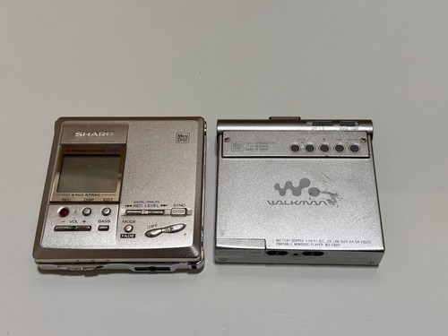 SHARP MD-MT831-S SONY MD MZ-E800 Portable MiniDisc Players Untested | eBay