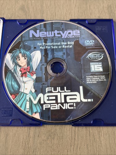 Full Metal Panic! Ultra Rare 2003 Promo DVD ADV Films NewType USA ...