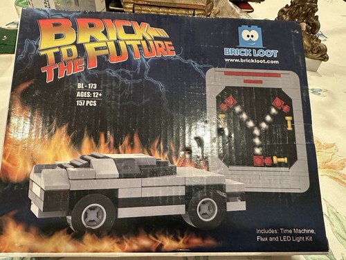 Brick Loot Back to The Future Collectible Includes DeLorean LED Flux ...