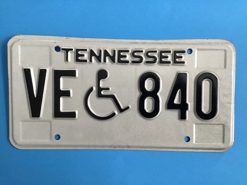 1990 Tennessee Handicapped Disabled License Plate Tag Handicap | eBay