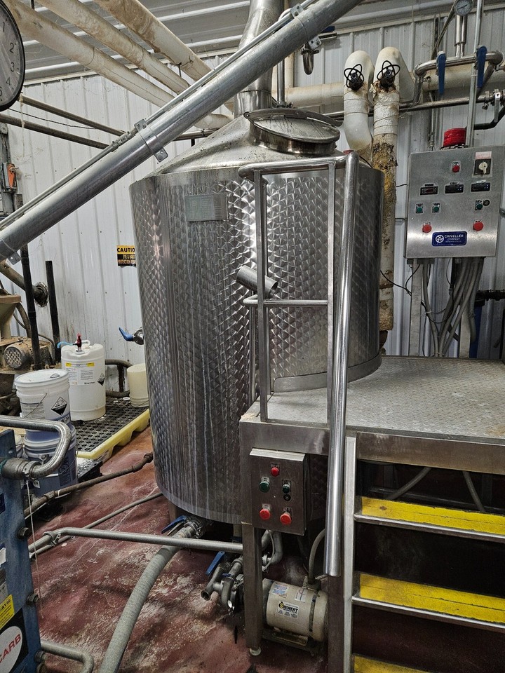 10 BBL Criveller Brewhouse Brew Kettle Whirlpool Tank - NEEDS REPAIRS ...