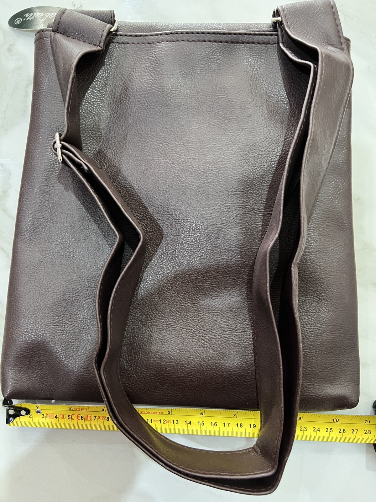 Quality Leather Feel Cross Body Messenger Bag Handbag Brand New - BLACK ...