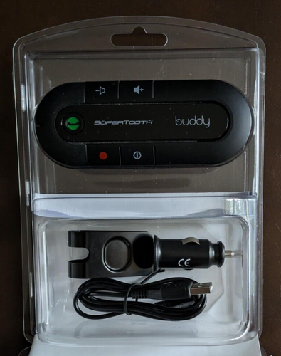 SUPERTOOTH BUDDY Bluetooth Hands-Free Auto Car Speaker Phone Kit Visor ...