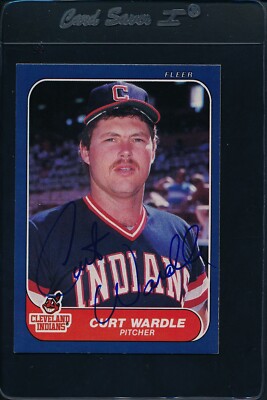 1986 Fleer #600 Curt Wardle Indians Signed Auto *29589 | eBay