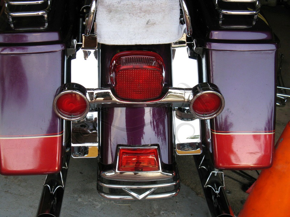 BLK Rear Fender Saddlebag Filler Panels Kit For Harley Electra Glide 93 ...