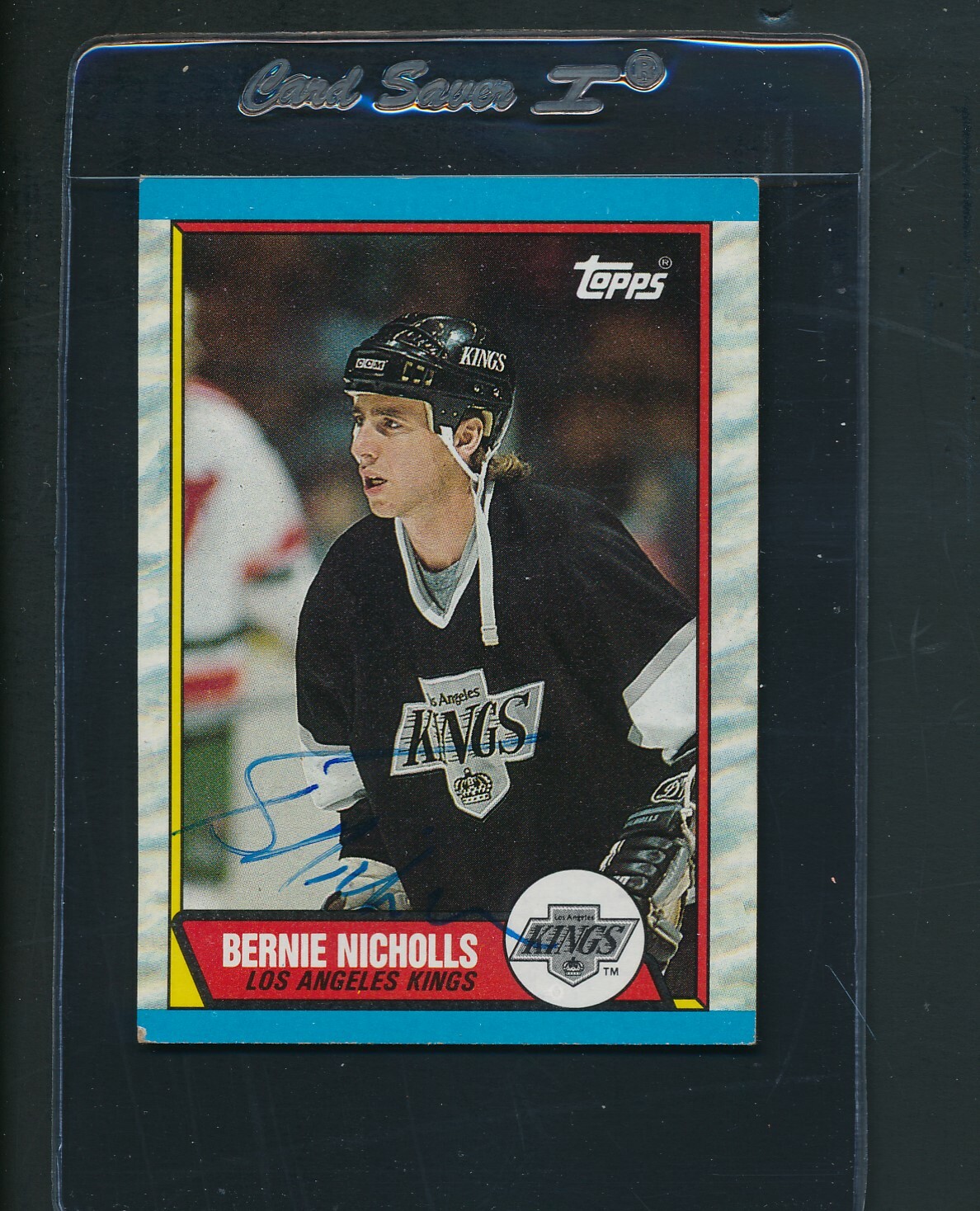 1989/90 Topps #47 Bernie Nicholls Kings Signed Auto *B1687 | eBay