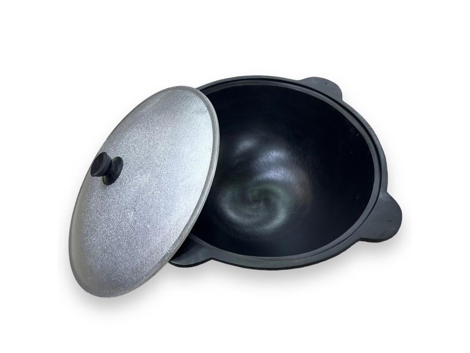 Kazan 100% Cast Iron Authentic Uzbek Cauldron & Oven Uchag Pilaf Plov ...