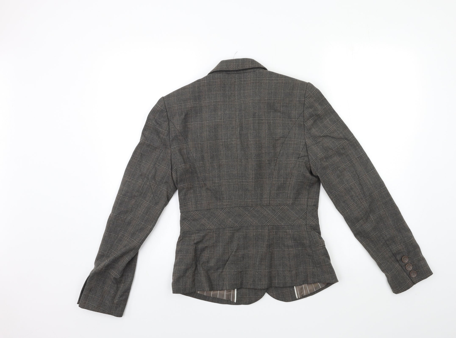 NEXT Womens Grey Check Polyester Blend Suit Jacket Size 8 | eBay UK