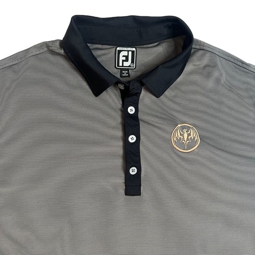 Footjoy FJ Black Stripes Bacardi Logo Short Sleeve Shirt XL | eBay
