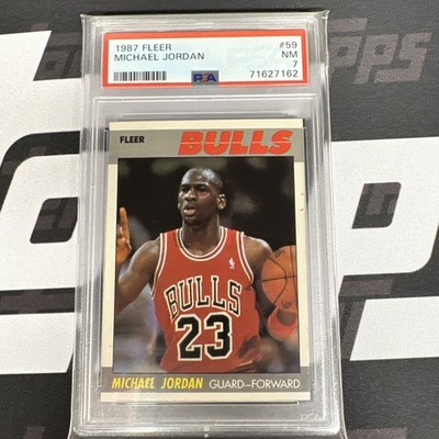 1987 Fleer #59 Michael Jordan PSA 7 Chicago Bulls NBA MVP HOF | eBay