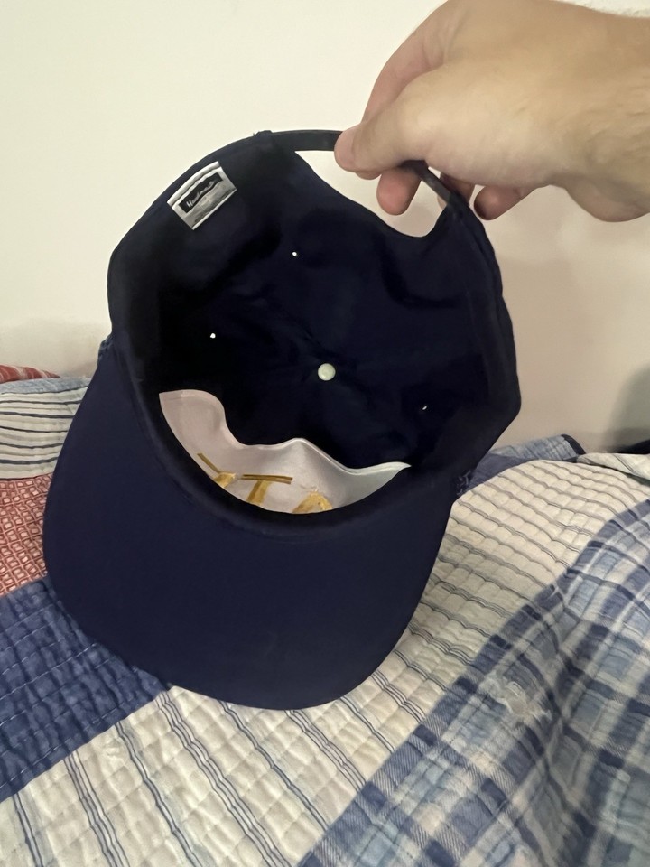 Vintage ATF Hat Snapback Cap Navy Blue Gold Embroidered Rope Law ...