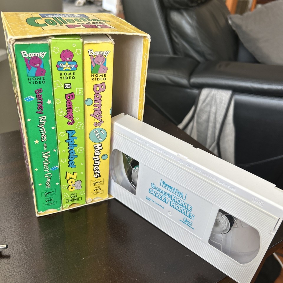 Barney & Friends Collection The Best of PBS VHS 4-Tape Box Set Video ...