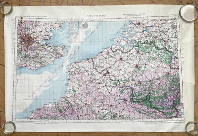 1900-Now - Raf Military Map Chart 34X30in