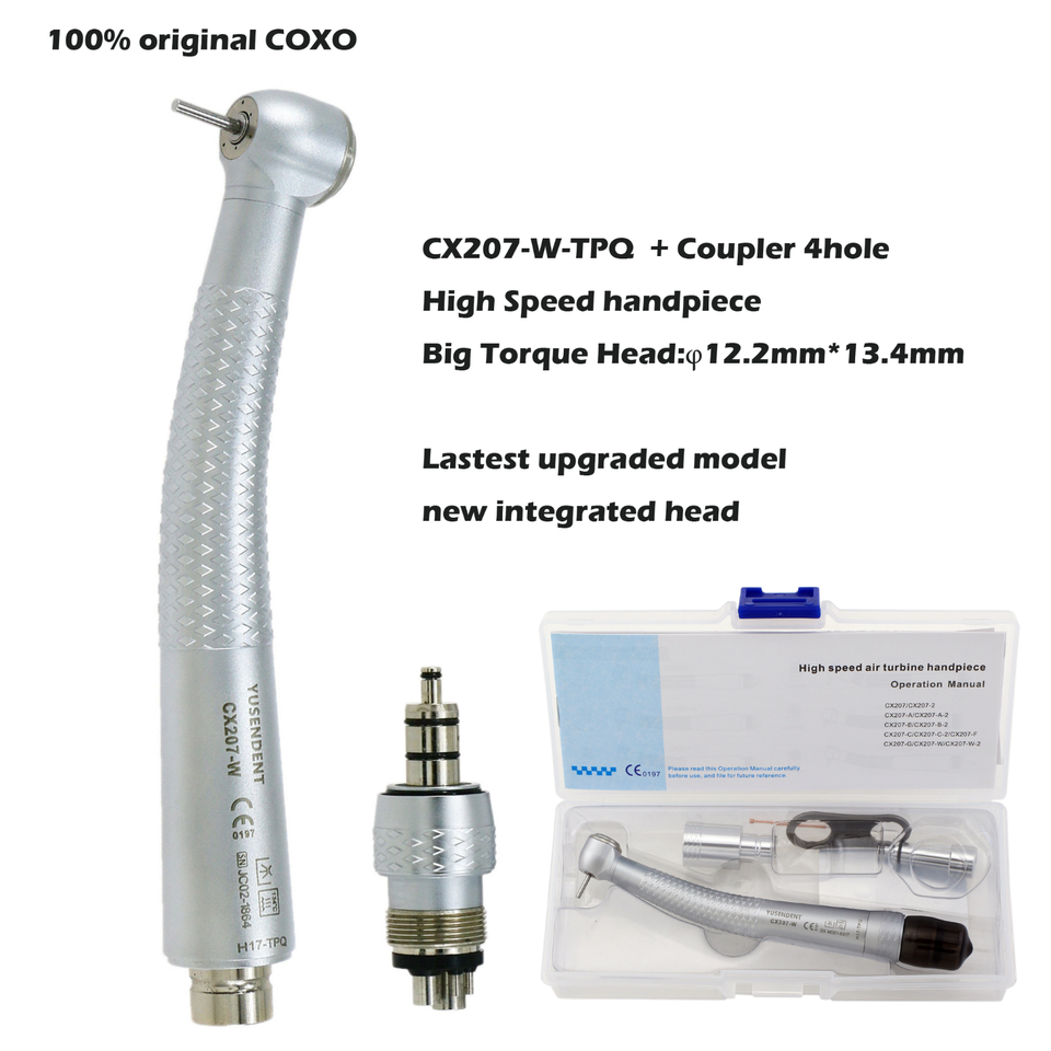 COXO Dental High Speed Handpiece 4 Hole Air Turbine Sinol Quick ...